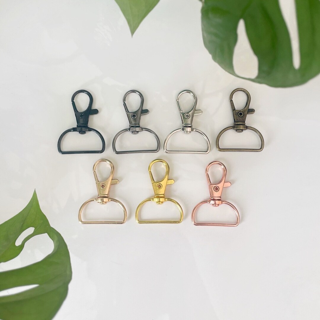 D Ring Swivel Keychain Clasps - Swivel, Lobster Claw Clip - Macrame ...