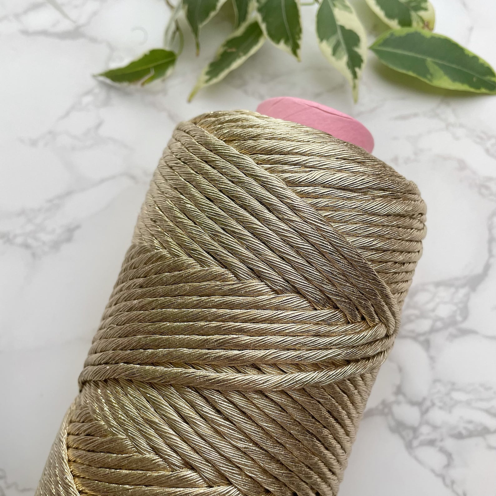 Metallic Macramé String 5mm Single Twist Cord Gold - Etsy