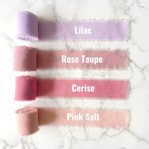 Chiffon Ribbon Frayed Edge 27 Colours Bouquet Feathered - Etsy