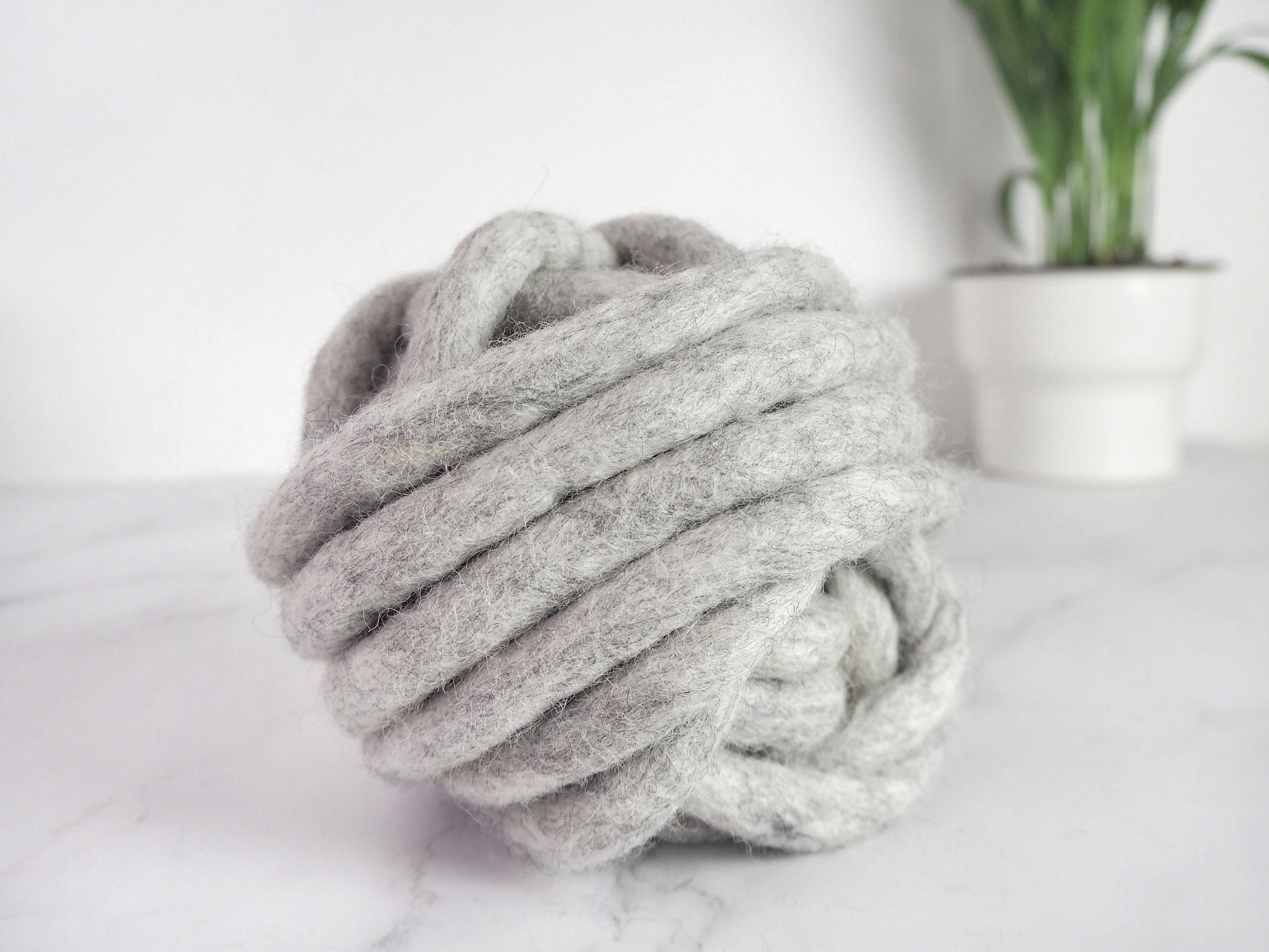 Felted Wool Yarn Rope 100g Chunky Weaving Fibre Arts - Etsy UK