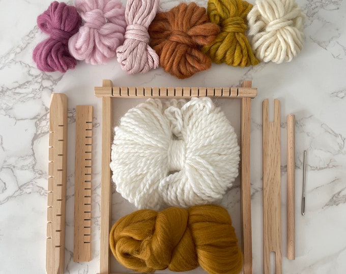 Weaving Loom Beginners Kit Woven Wall Hanging Tutorial - Etsy