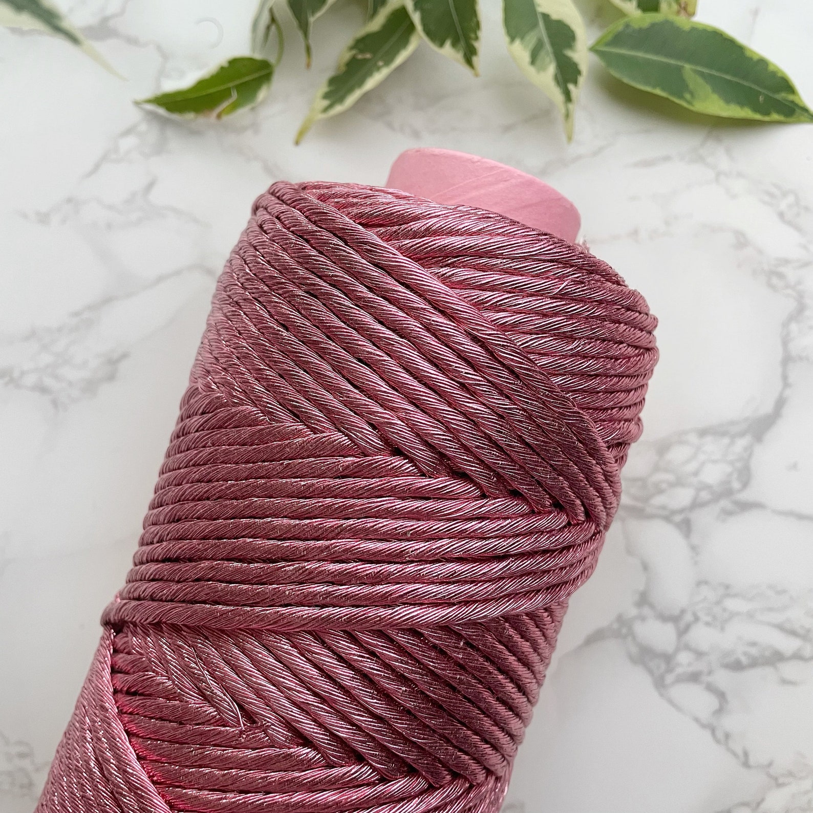 Metallic Macramé String - 5mm Single Twist Cord - Gold, Silver, Copper ...
