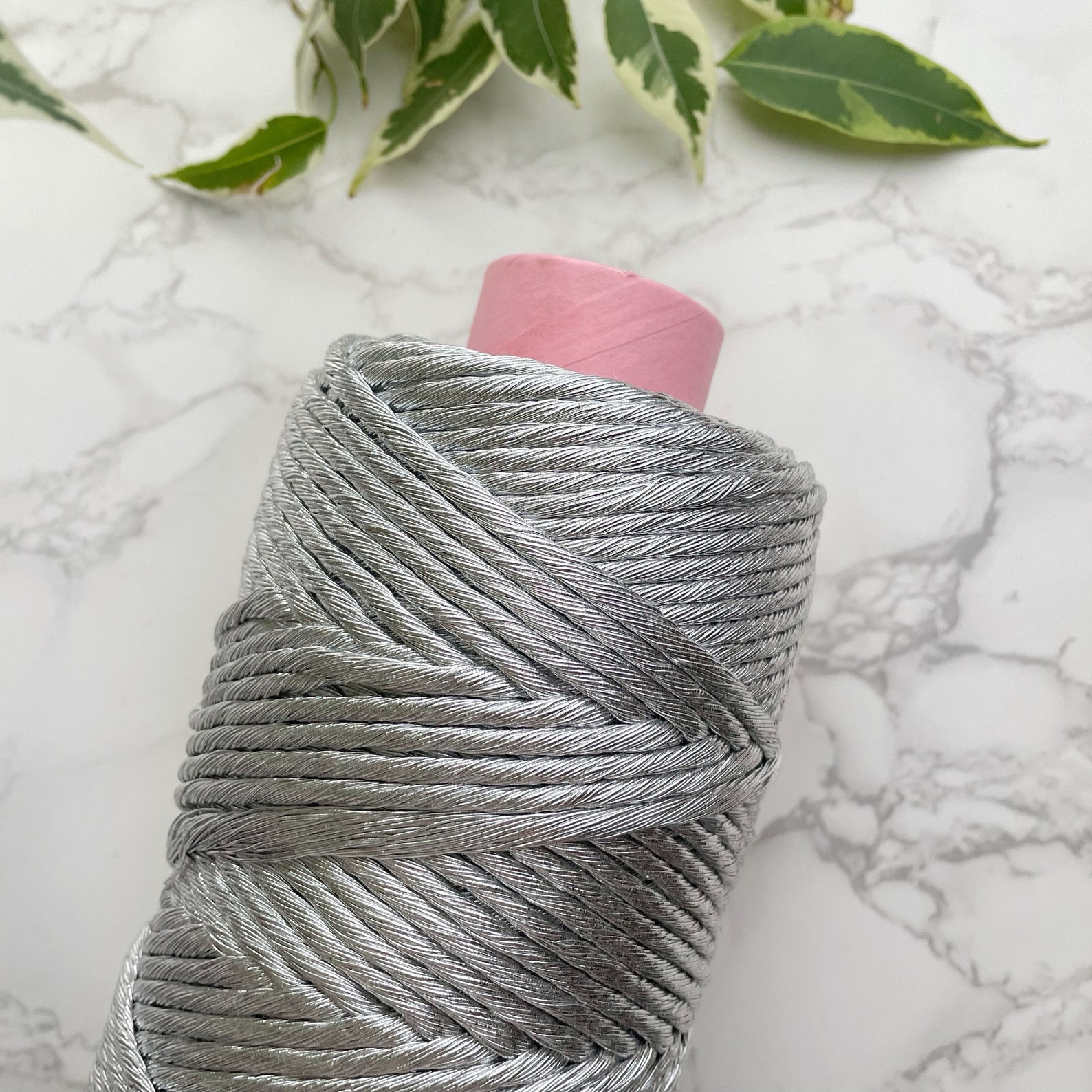 Metallic Macramé String - 5mm Single Twist Cord - Gold, Silver, Copper ...