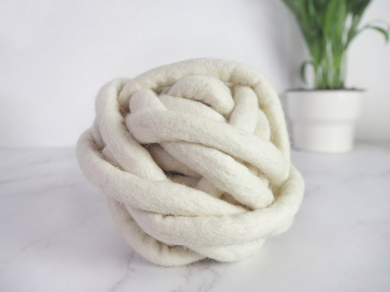 Felted Wool Yarn Rope 100g Chunky Weaving Fibre Arts - Etsy UK