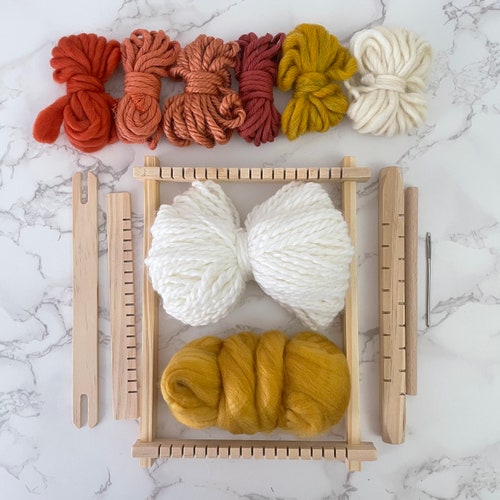 Round Weaving Beginners Kit Woven Wall Hanging Tutorial - Etsy UK