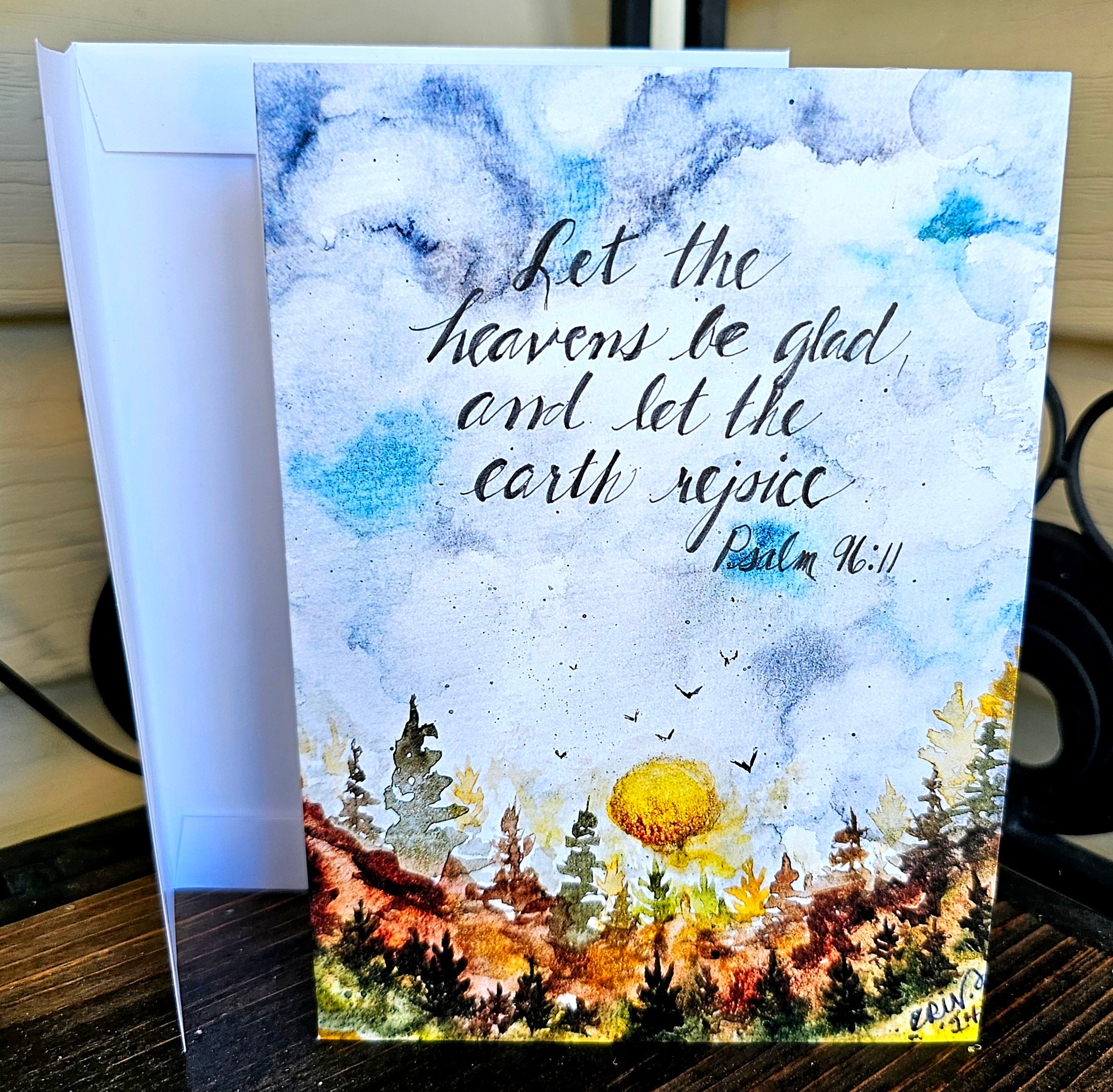 Original Watercolor Art Print Card Christian Encouragement Greeting ...