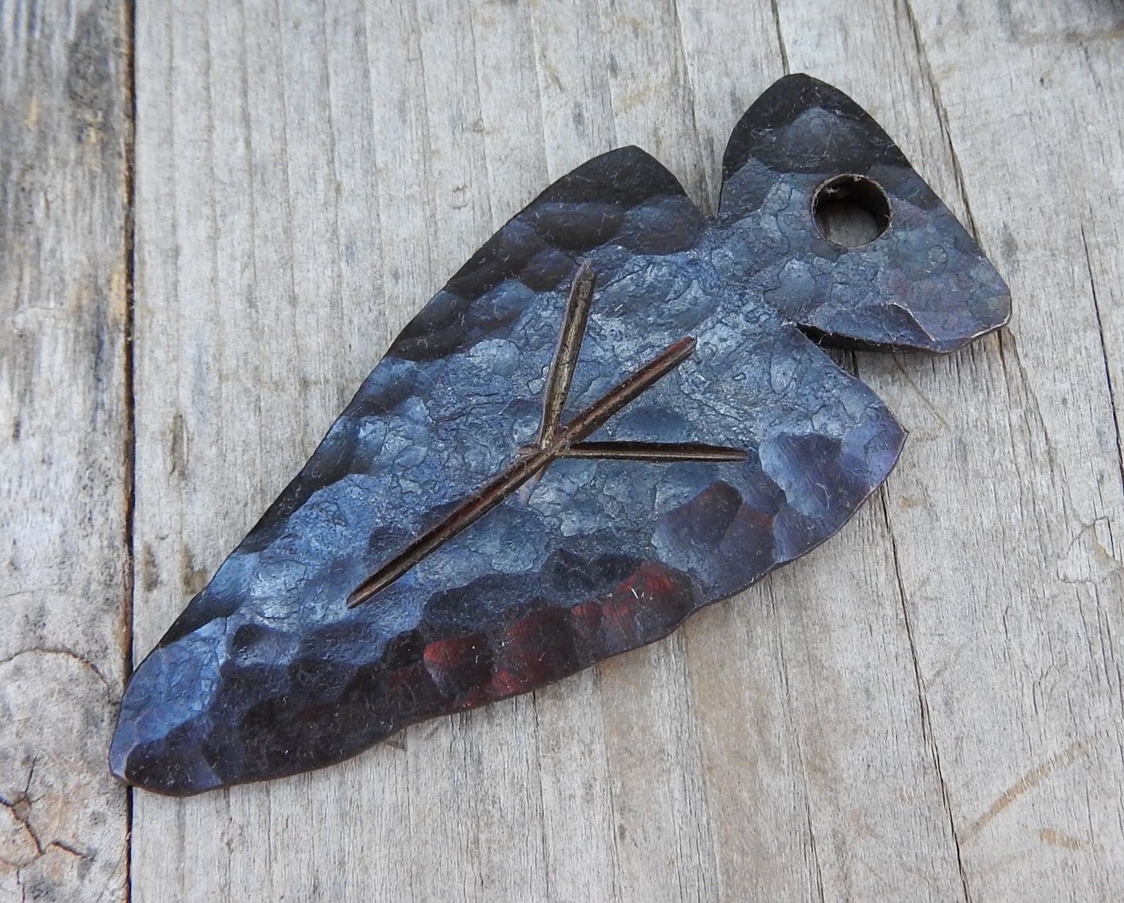 Hand Forged Viking Norse Protection Rune Metal Arrowhead - Etsy