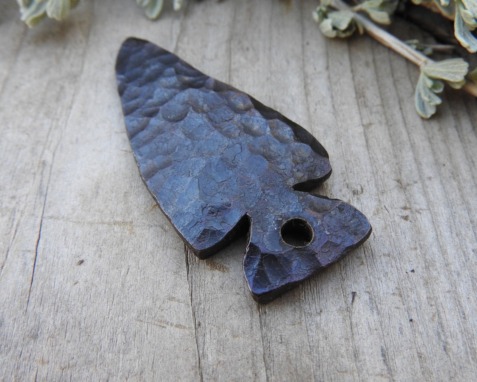 Handforged Primitive Metal Arrowhead Keychain Gift for Him - Etsy