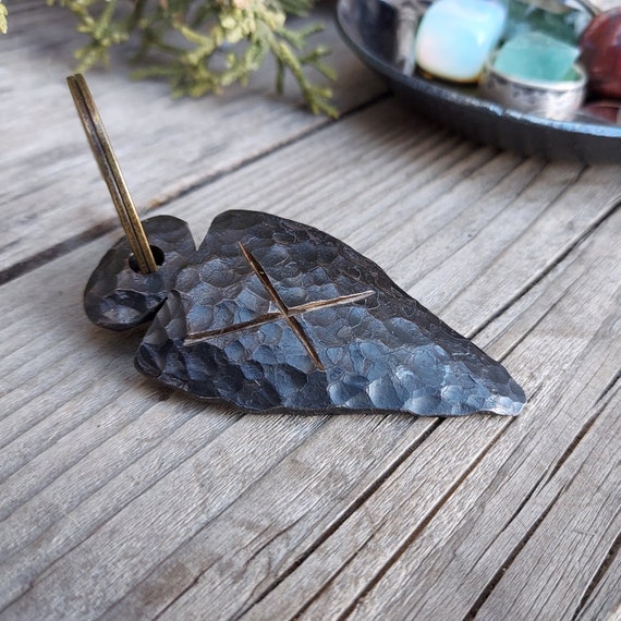 Hand Forged Viking Norse Partnership Rune Metal Arrowhead - Etsy