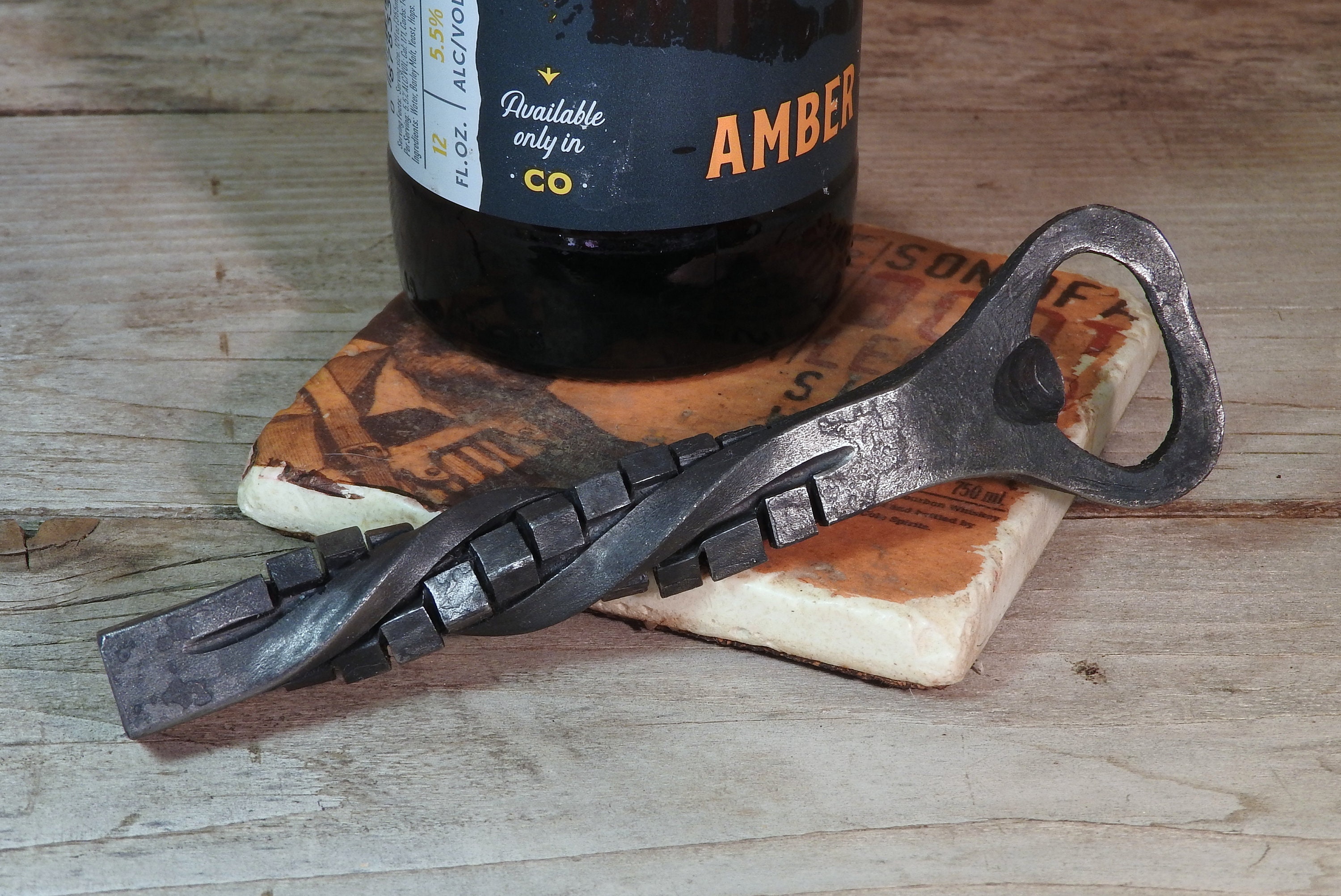 Unique Forged Metal Bottle Opener Cube Twist Beer Opener - Etsy