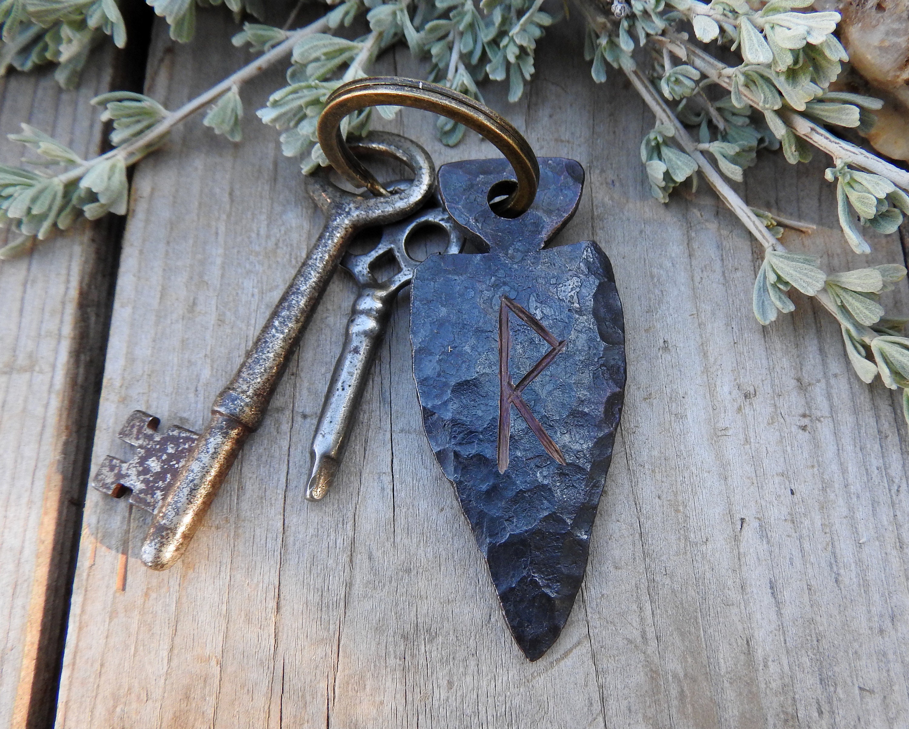 Hand Forged Viking Norse Journey Rune Metal Arrowhead - Etsy