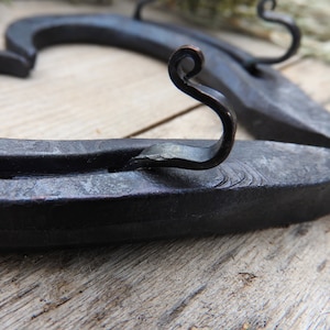 Heart Wall Key Hanger, Hand Forged Horseshoe Heart, Key Holder ...