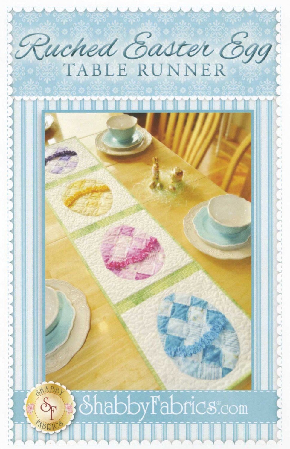 Ruched Easter Egg Table Runner Pattern by Shabby Fabrics - Etsy