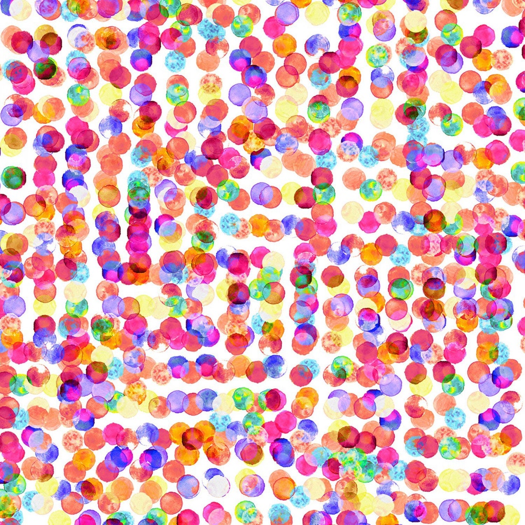 4423-474 Punch Dots Digitally Printed From Hoffman Fabrics Fluttering ...