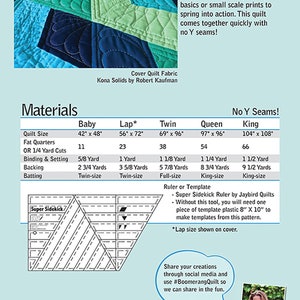 Boomerang Quilt Pattern by Jaybird Quilts - PAPER PATTERN - Etsy