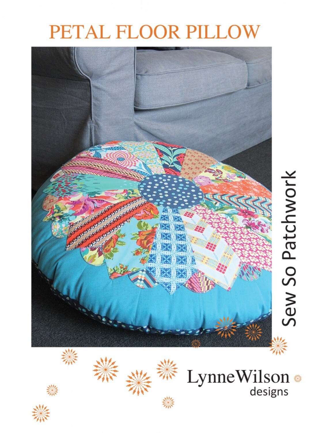 Petal Floor Pillow Pattern by Lynne Wilson Designs Sew so - Etsy