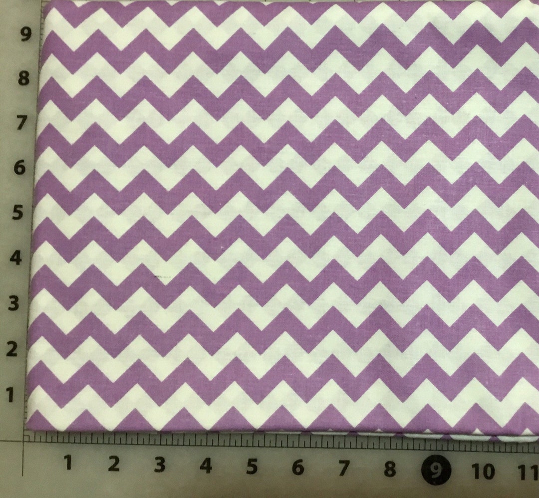 Checker Fabrics Light Purple and White Chevron Cotton Fabrics From - Etsy