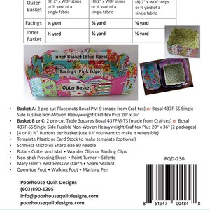 Scalloped Baskets Pattern by Poorhouse Quilt Designs PAPER | Etsy