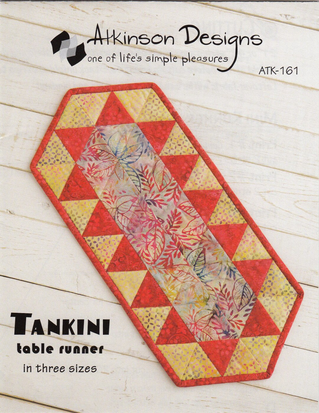 Tankini Table Runner in 3 Sizes # ATK161 by Atkinson Designs PAPER ...