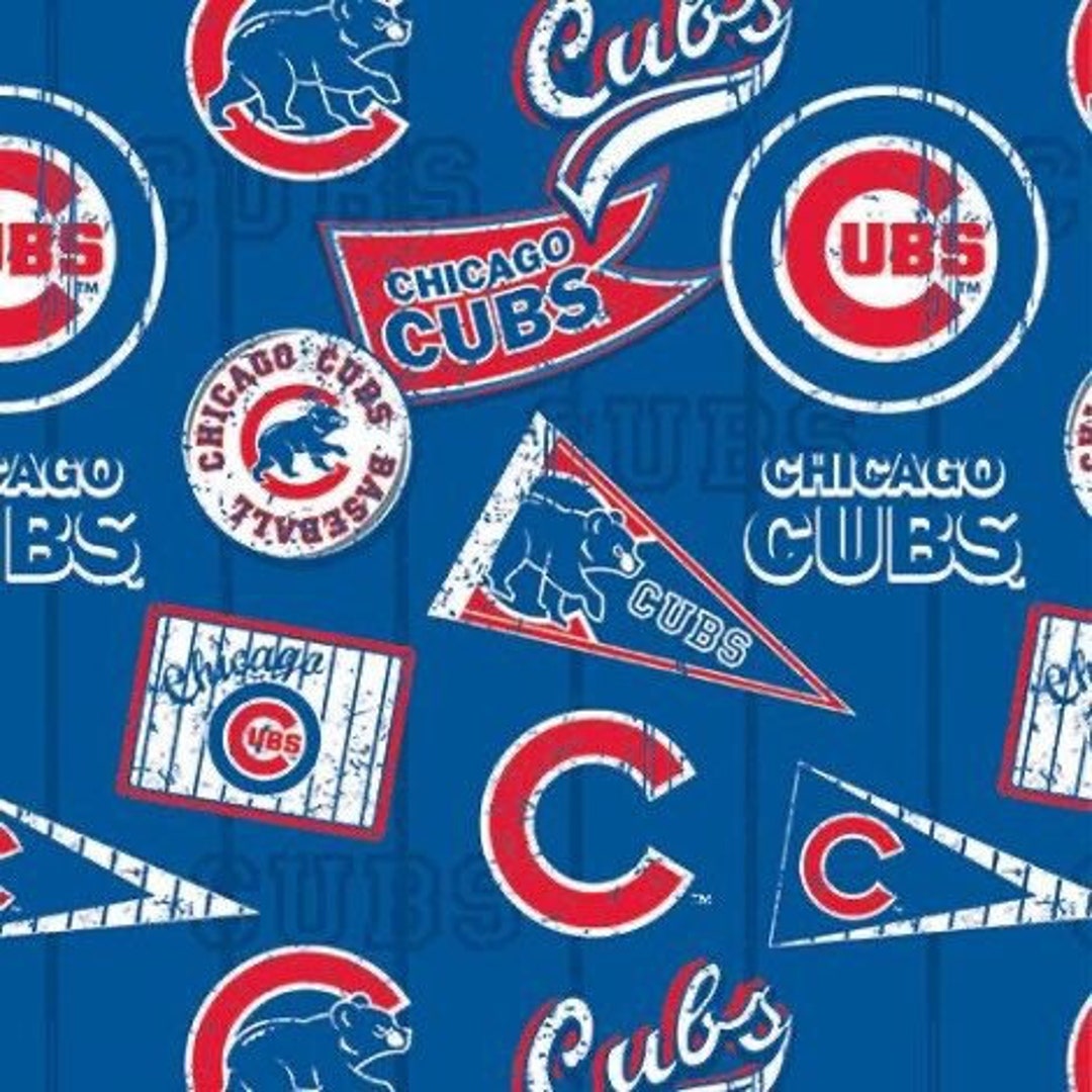14414-B Chicago Cubs MLB Licensed Cotton Fabric From Fabric Traditions ...