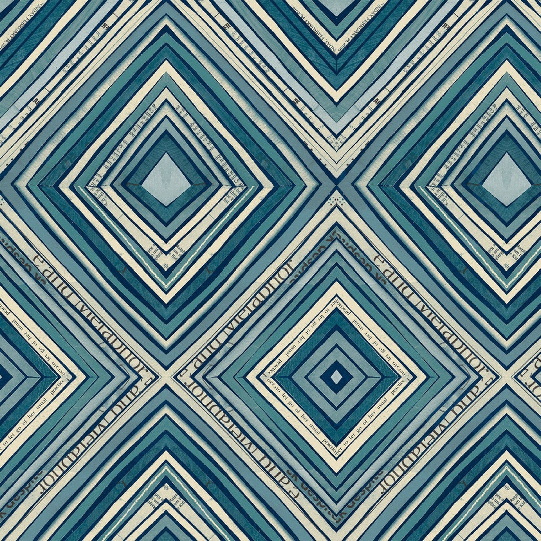 50520-2 Wonder Zig Zag Diamond Fabric by Carrie Bloomston for Windham Fabrics - Etsy