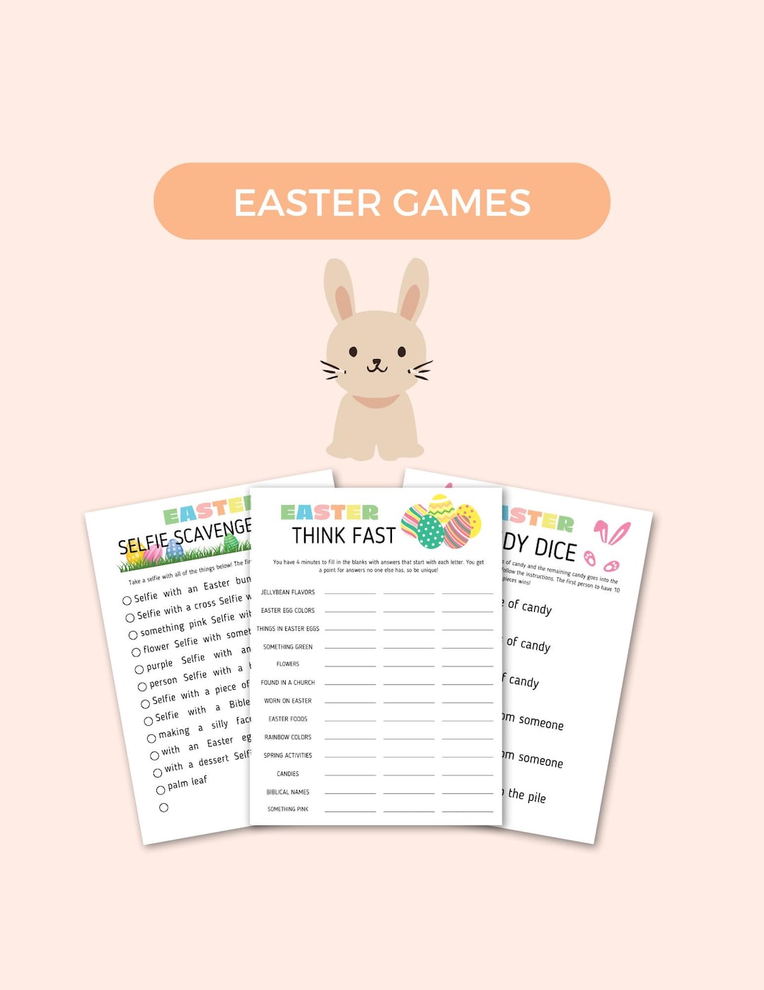Easter Games Printable PDF | Easter Activities for Kids | Classroom ...