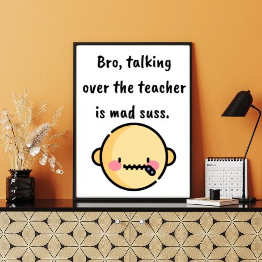 Printable Gen Z Classroom Sign Bundle – Funny & Aesthetic Classroom ...