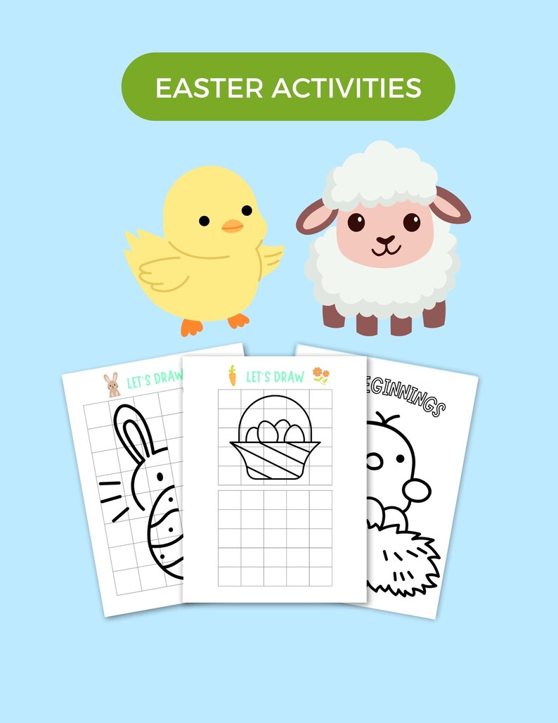 Easter Coloring Pages for Kids | Printable Easter Worksheets Ages 4-7 ...