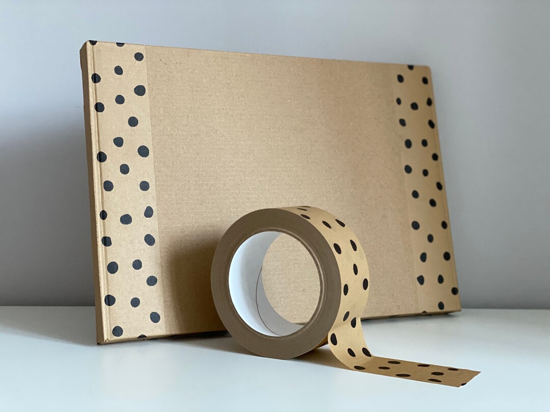 Patterned Spotty Paper Packing Tape Eco Friendly Spotty Kraft - Etsy