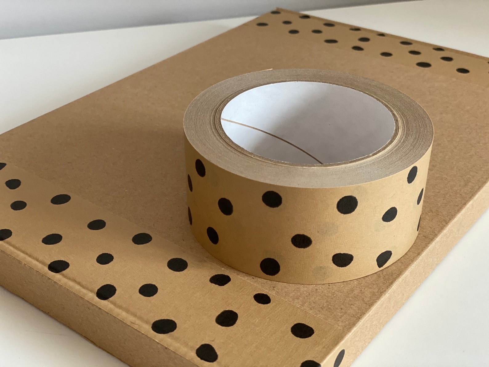 Patterned Spotty Paper Packing Tape Eco Friendly Spotty Kraft - Etsy