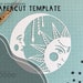 Sun and Moon Papercutting Template Beginners Papercut Design for ...
