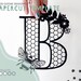 Letter B Papercut Template Bee Honeycomb Flowers PDF, PNG, SVG - Etsy