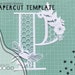 Letter P Papercut Template- Bee Honeycomb Flowers | PDF, SVG & PNG - Etsy