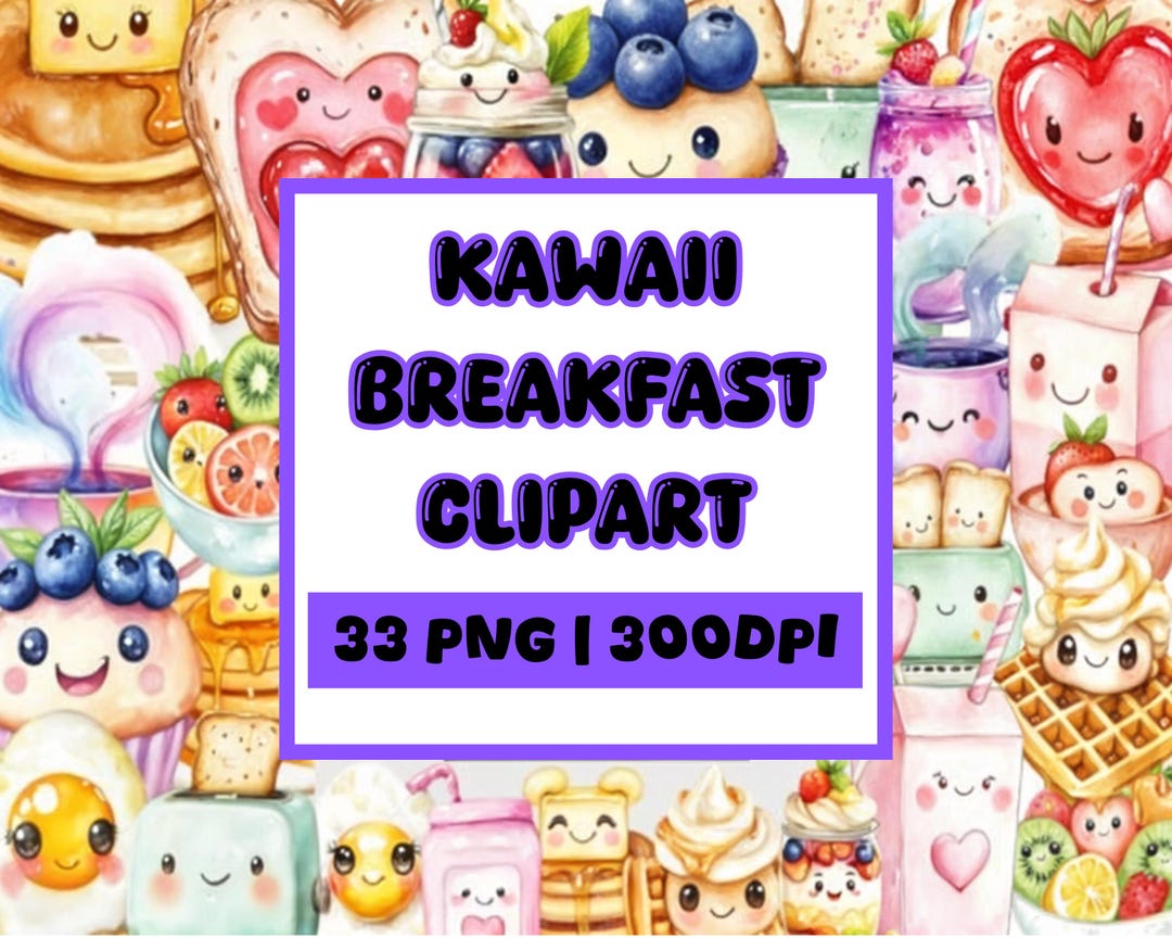 Kawaii Breakfast Clipart | Kawaii Clip Art Images | Kawaii Breakfast ...
