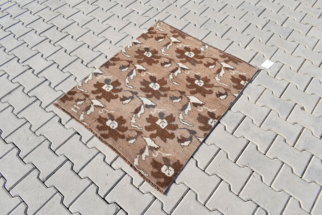 2'95×3'41 Vintage Rug 2x3 Ft,2x4 Rug,faded Rug,handmade Rug 2x4 Ft ...