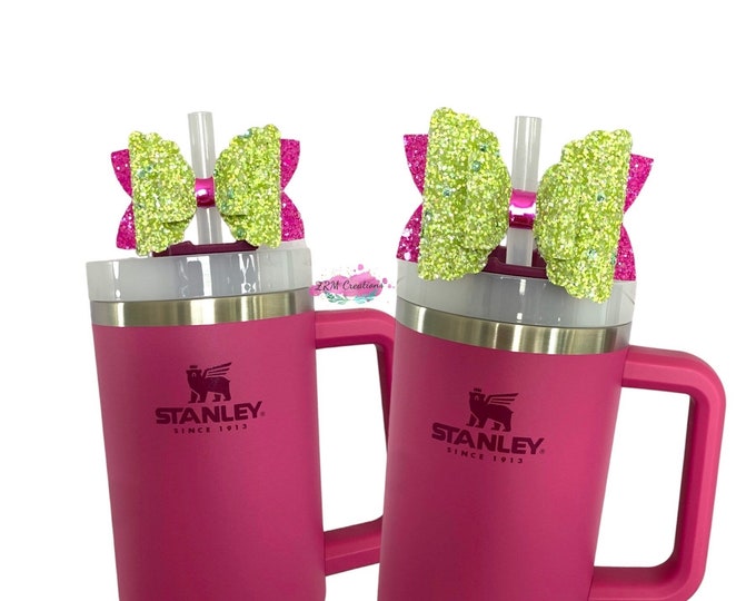 Stanley Straw Topper, Bow Straw Topper for Stanley Citron Mix Tumbler ...