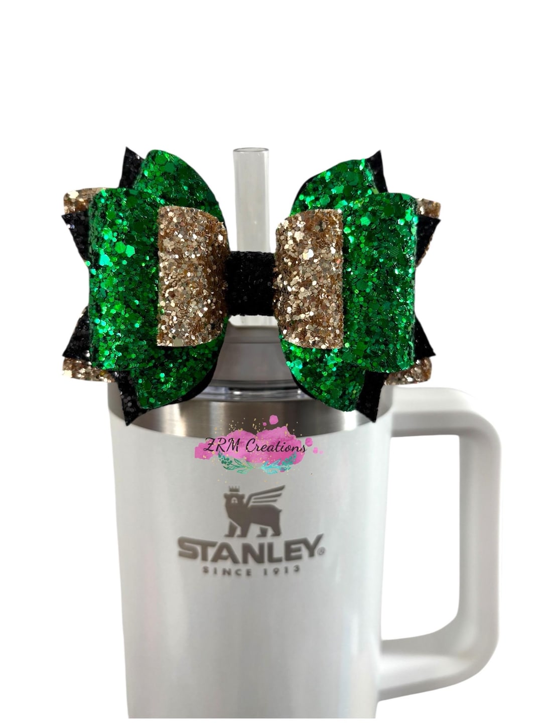 Stanley Green Wicked Bow Straw Topper, Stanley Cup Accessories, Stanley ...