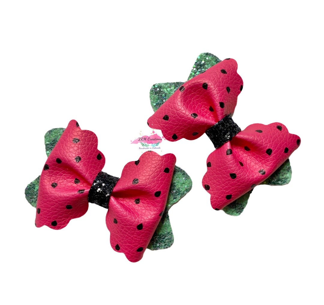 Watermelon Hair Bow, Watermelon Headband, Watermelon Bow, Watermelon ...