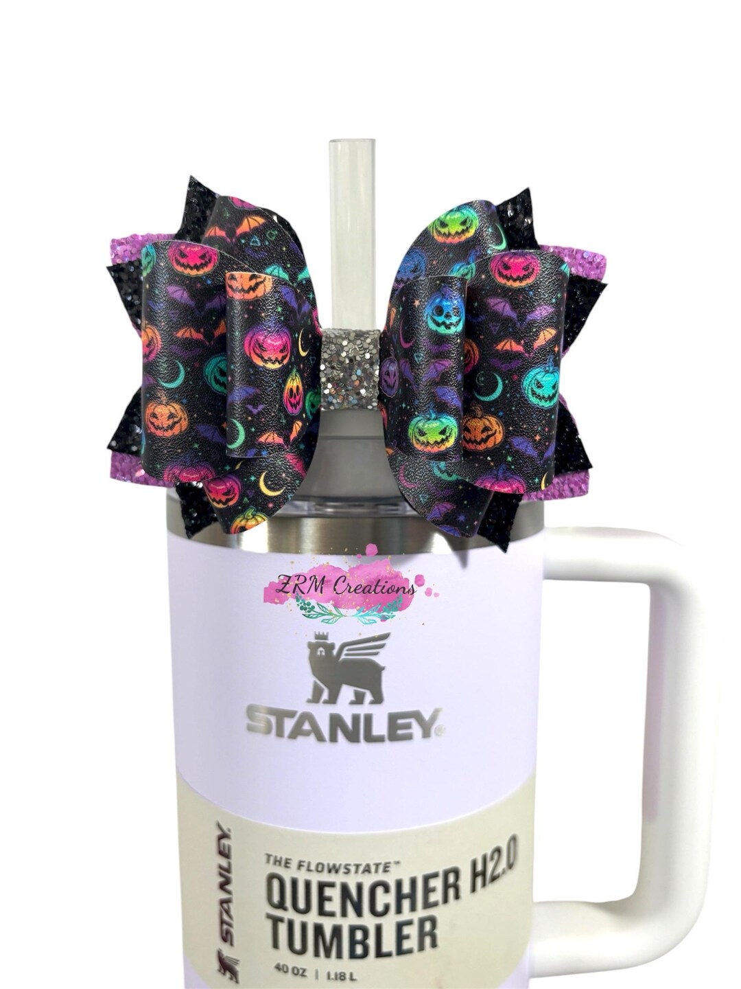 Stanley Spellcast Black Bow Straw Topper, Stanley Halloween Black ...