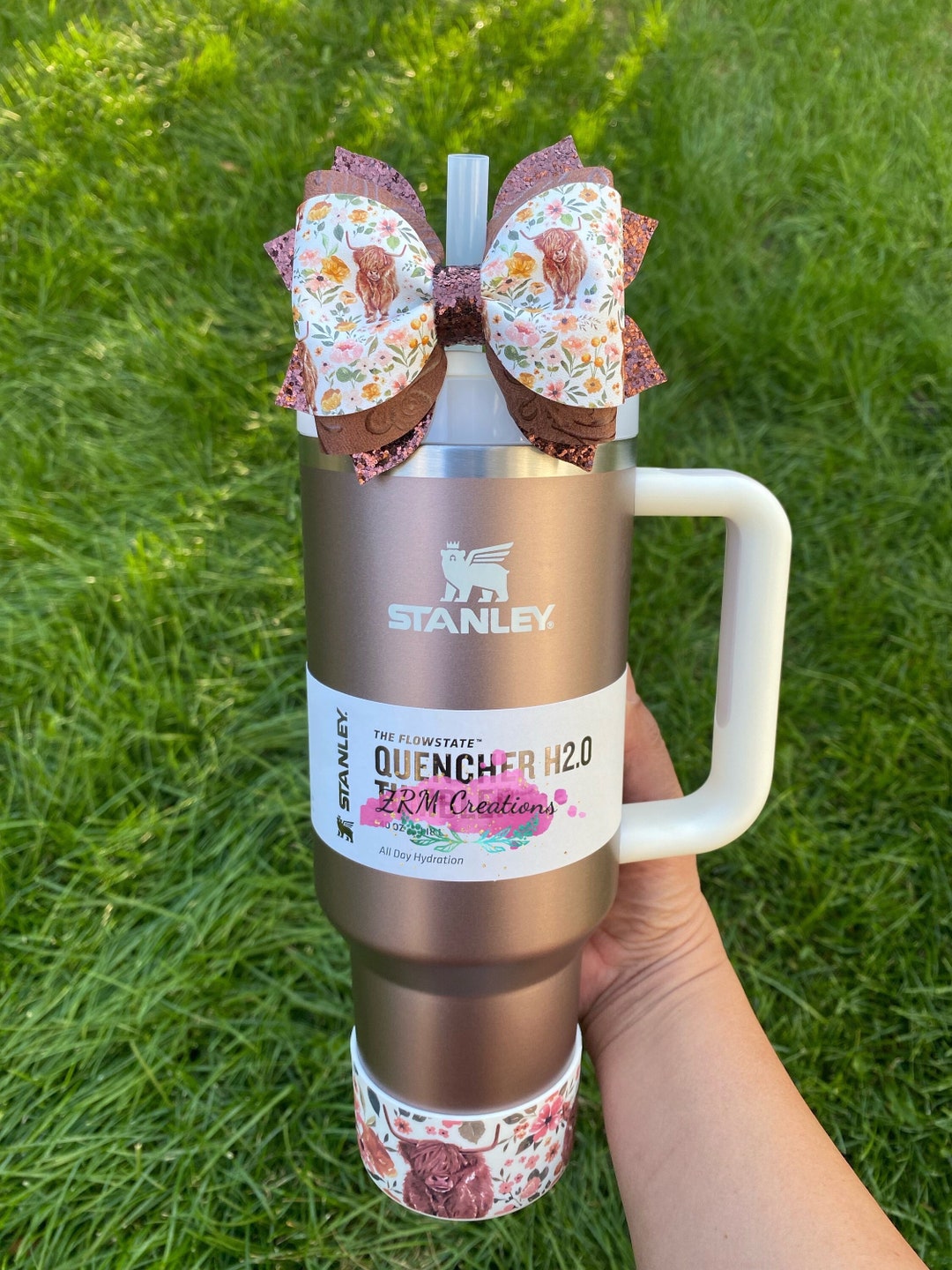 Highland Cow Straw Topper Straw Topper Stanley Cup Straw Topper