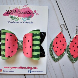 Watermelon Bow Watermelon Hair Bow One in a Melon - Etsy