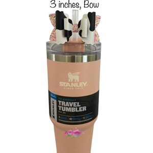 Pink Cow Straw Topper, Straw Topper for Stanley Cup, Bow Straw Topper ...