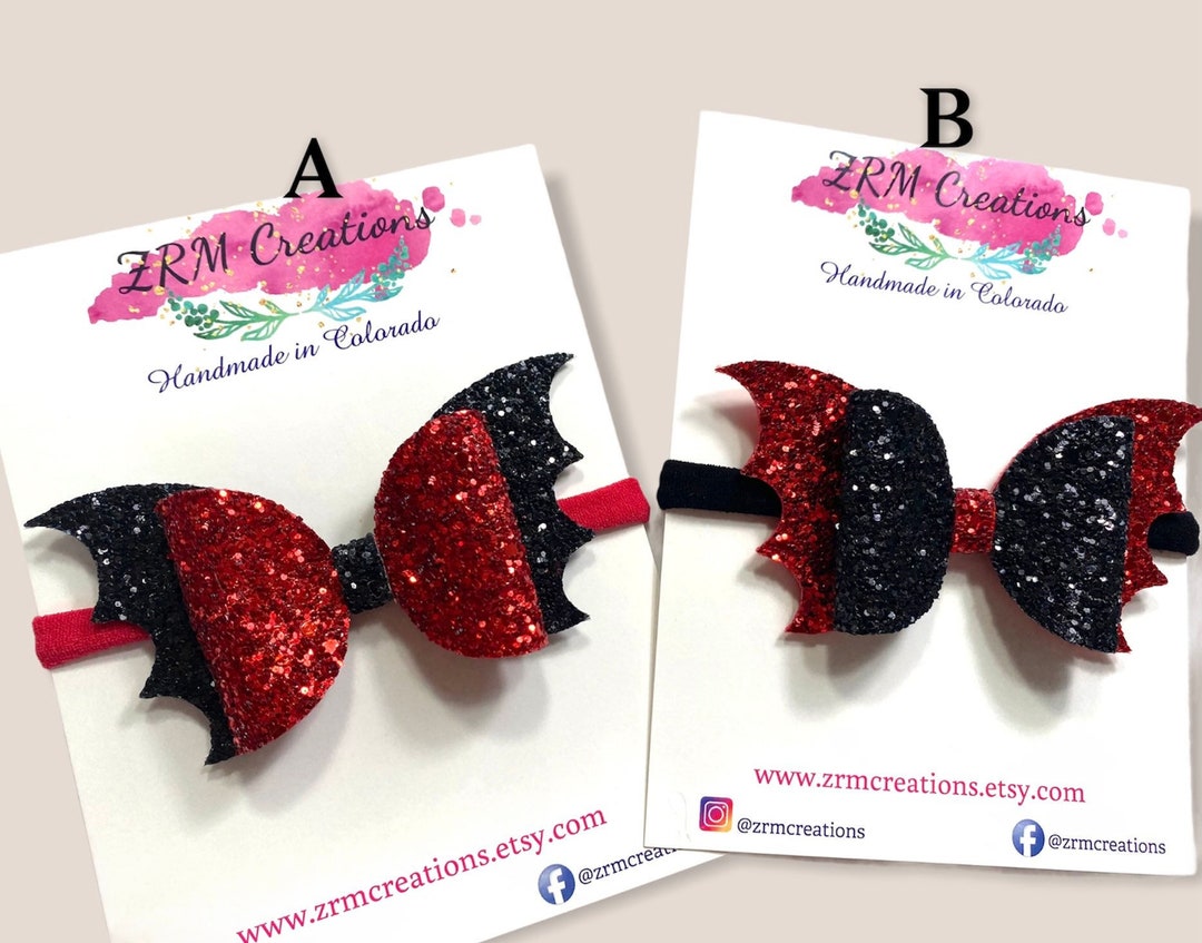 Halloween Hair Bows Toddler, Bat Hair Clip, Bat Hair Bow, Baby ...