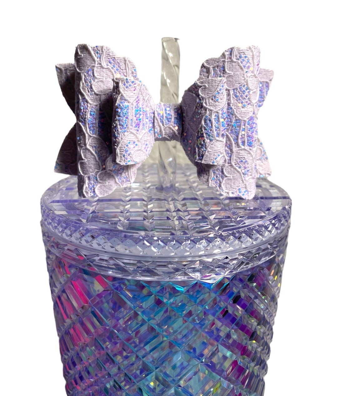 Purple Straw Bow Topper, Straw Topper, Bows for Starbucks Unicorn ...