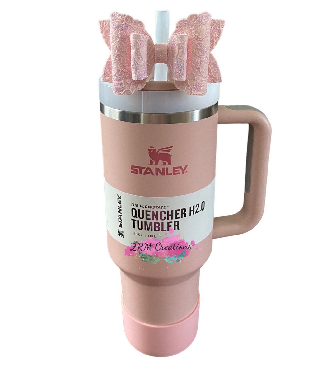 Pink Bow Straw Topper, Straw Topper for Stanley Pink Dusk, Stanley ...