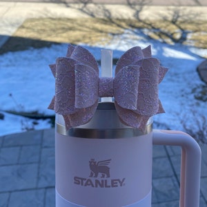 Stanley Bloom Bow Straw Topper, Pink Straw Topper, Stanley Straw Topper ...