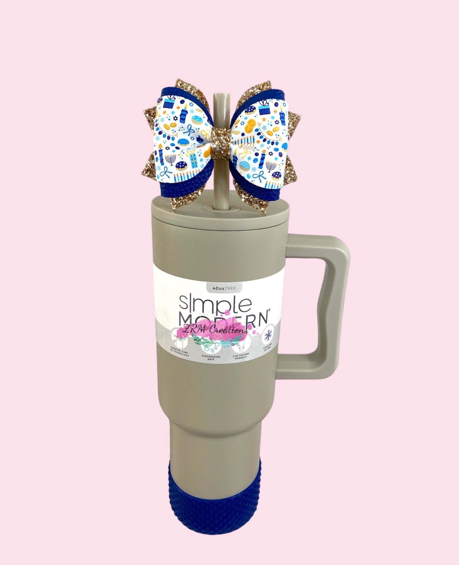 Hanukkah Straw Topper, Straw Topper Stanley Cup, Simple Modern Straw ...