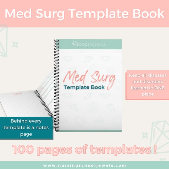 Med Surg Notebook Pathophysiology Notebooks Nursing | Etsy