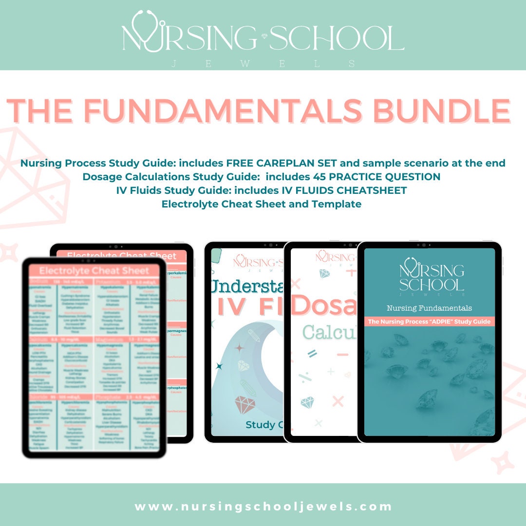 The Nursing Fundamentals Study Bundle! - Etsy