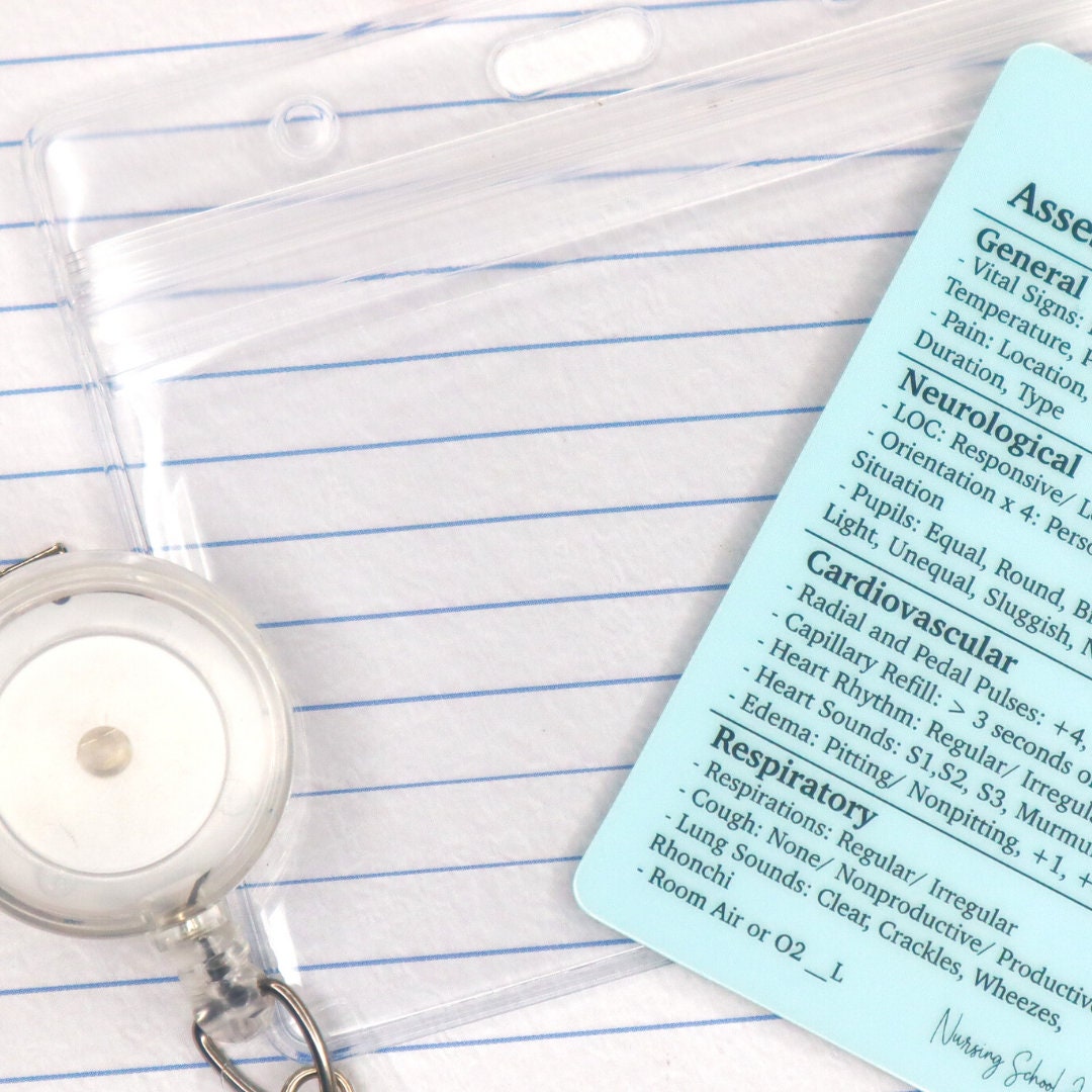 Lab Reference Nursing Pocket Badge Card/ Badge Buddy - Etsy